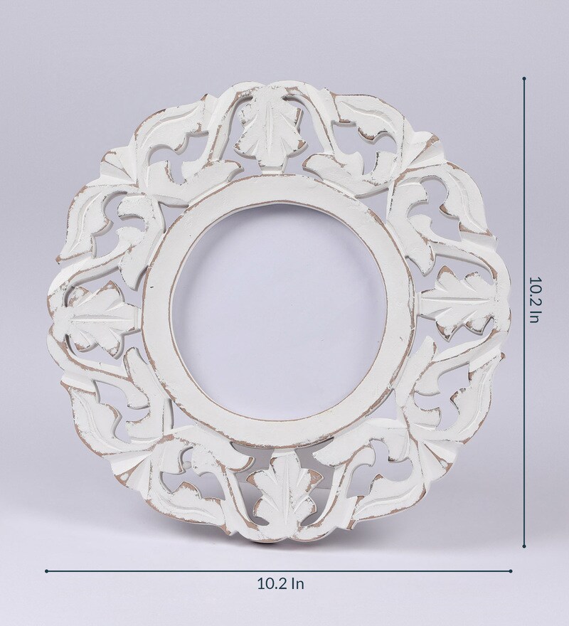 Buy White Engineered Wood Decorative Hand Crafted Photo Frame by The ...