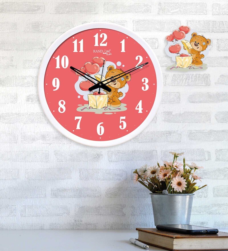 Buy White Plastic Analog Wall Clock by Random Online - Kids Wall Clocks ...