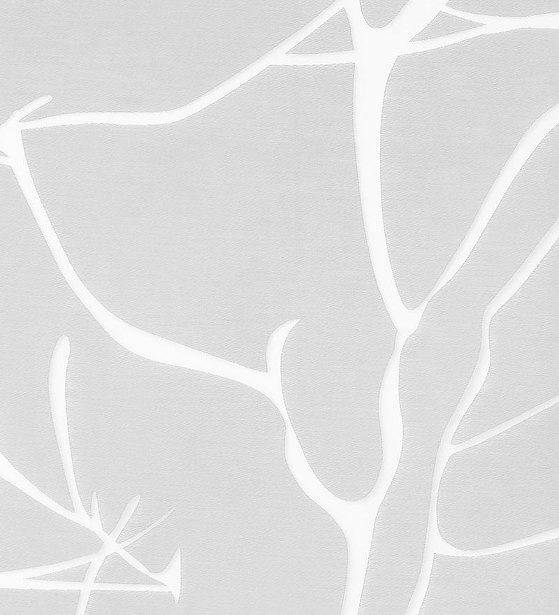 Buy White Polycotton Abstract 5 Ft Sheer Eyelet 2 Window Curtains By ...