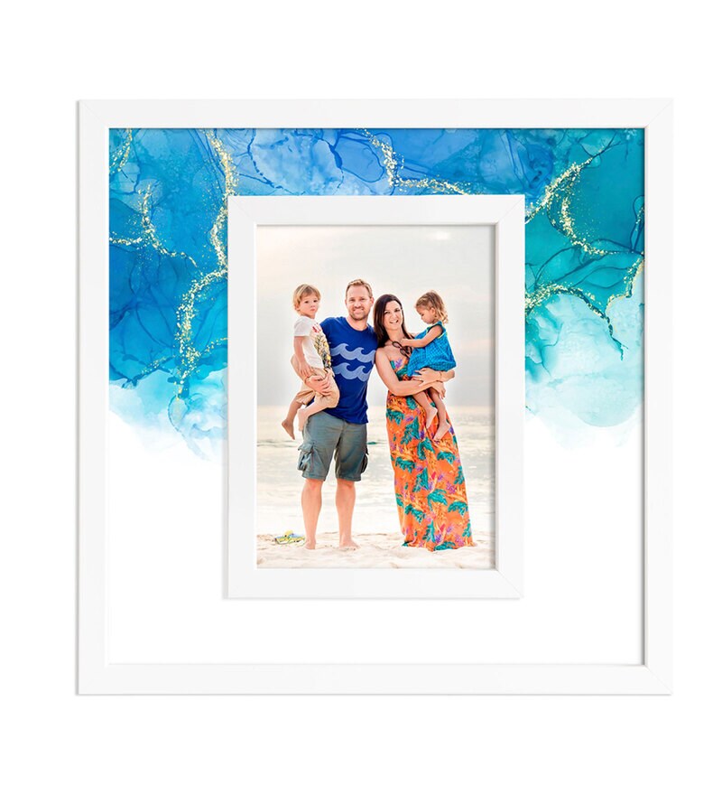 Buy White Wooden Wall Hanging Photo Frame Online - Single Photo frames ...