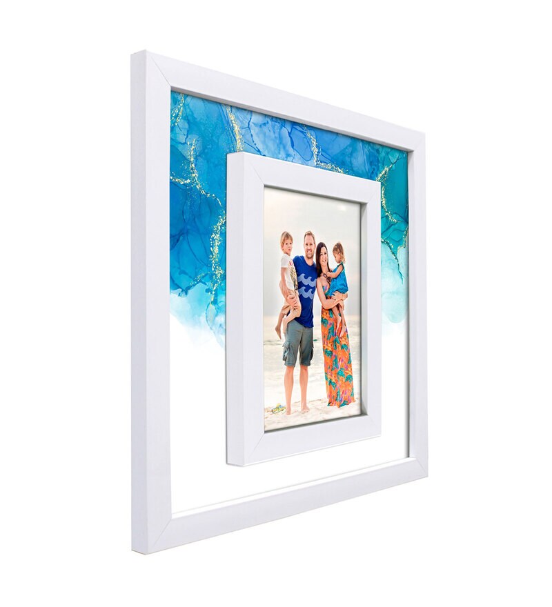 Buy White Wooden Wall Hanging Photo Frame Online - Single Photo frames ...
