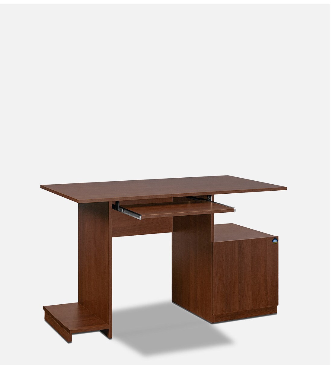 Buy Wing Computer Table in Acacia Dark Finish Online - Computer Tables ...