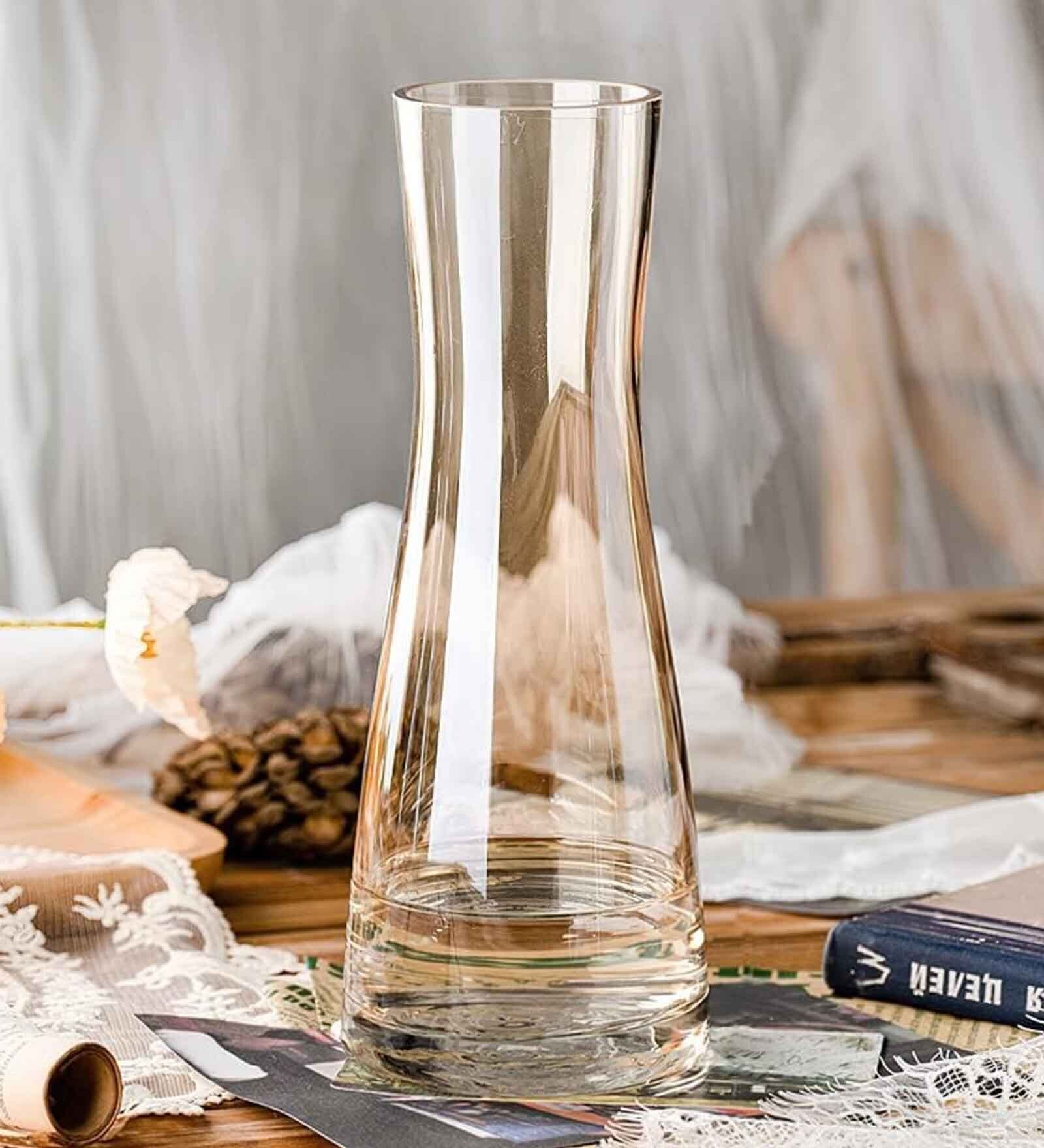 Buy Widebottom Glass Black Vase at 21% OFF by Clovefry | Pepperfry