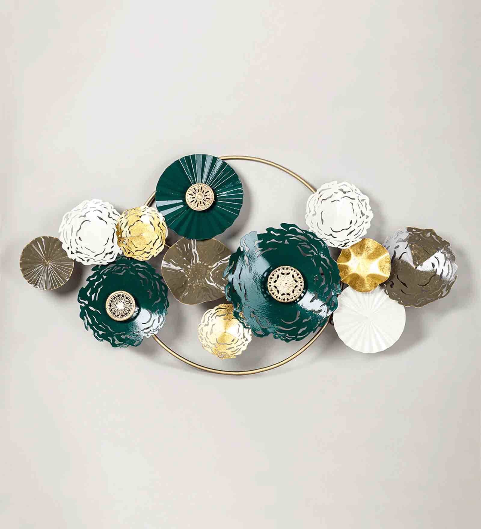 Buy Window of Life Floral Metal Wall Art in Multicolour by Dekor ...
