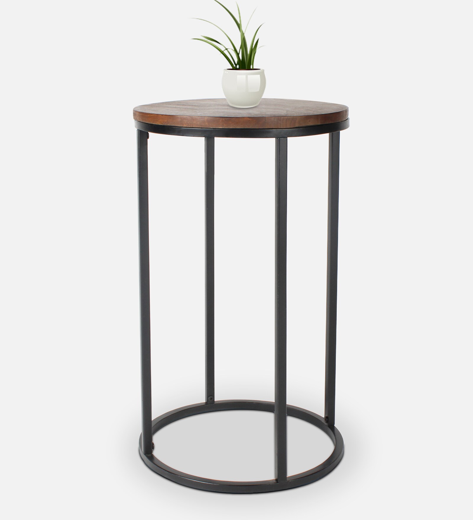 Buy Windsor End Table In Brown Colour by Claymint | Pepperfry