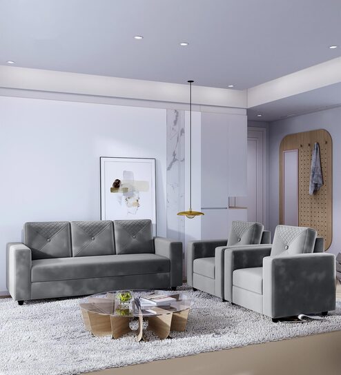 Buy Grey Modern Sofa Sets Online at Best Price in India | Up to 70% Off ...