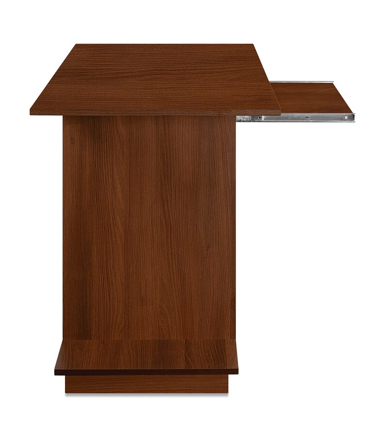 Buy Wing Computer Table in Acacia Dark Finish Online - Computer Tables ...