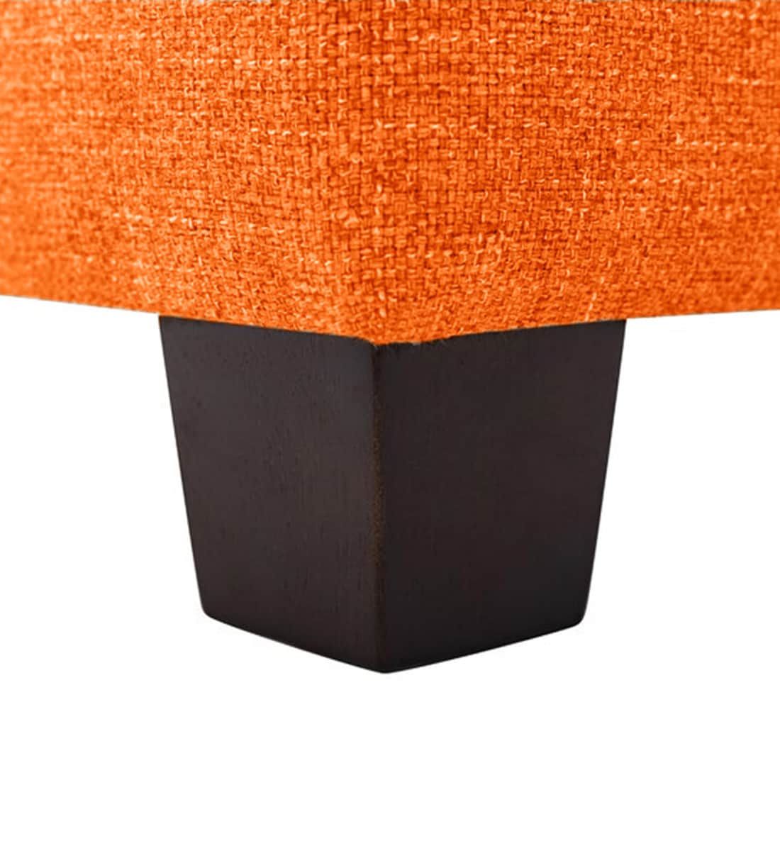 Buy Sudan Fabric Ottoman in Vivid Orange Colour by Febonic Online ...