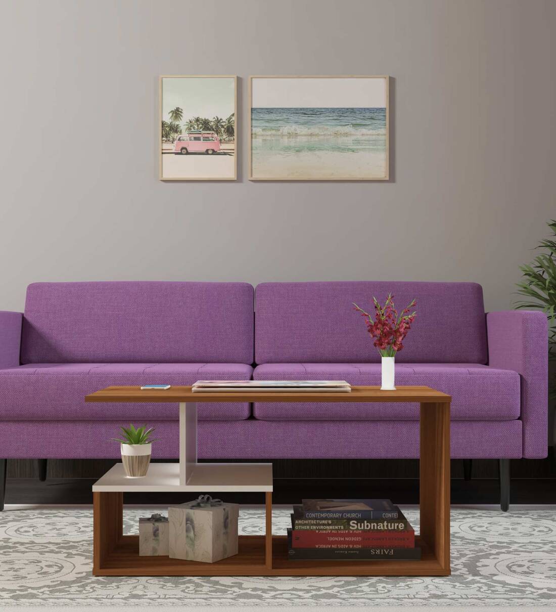 Buy Wolf Coffee Table In Lyon Teak Finish at 46% OFF by Spacex | Pepperfry