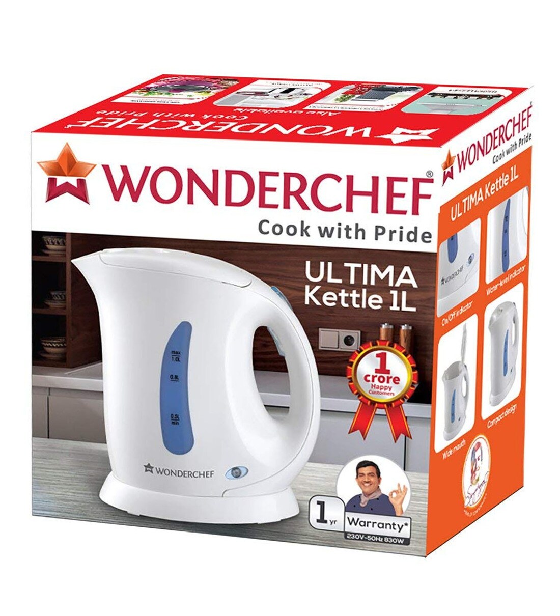 Buy Wonderchef Ultima Kettle,1000 Ml Online - Electric Kettles ...