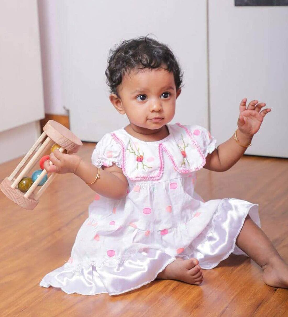 Buy Wooden Rolling Rattle in Natural Finish by Ariro Toys Online ...