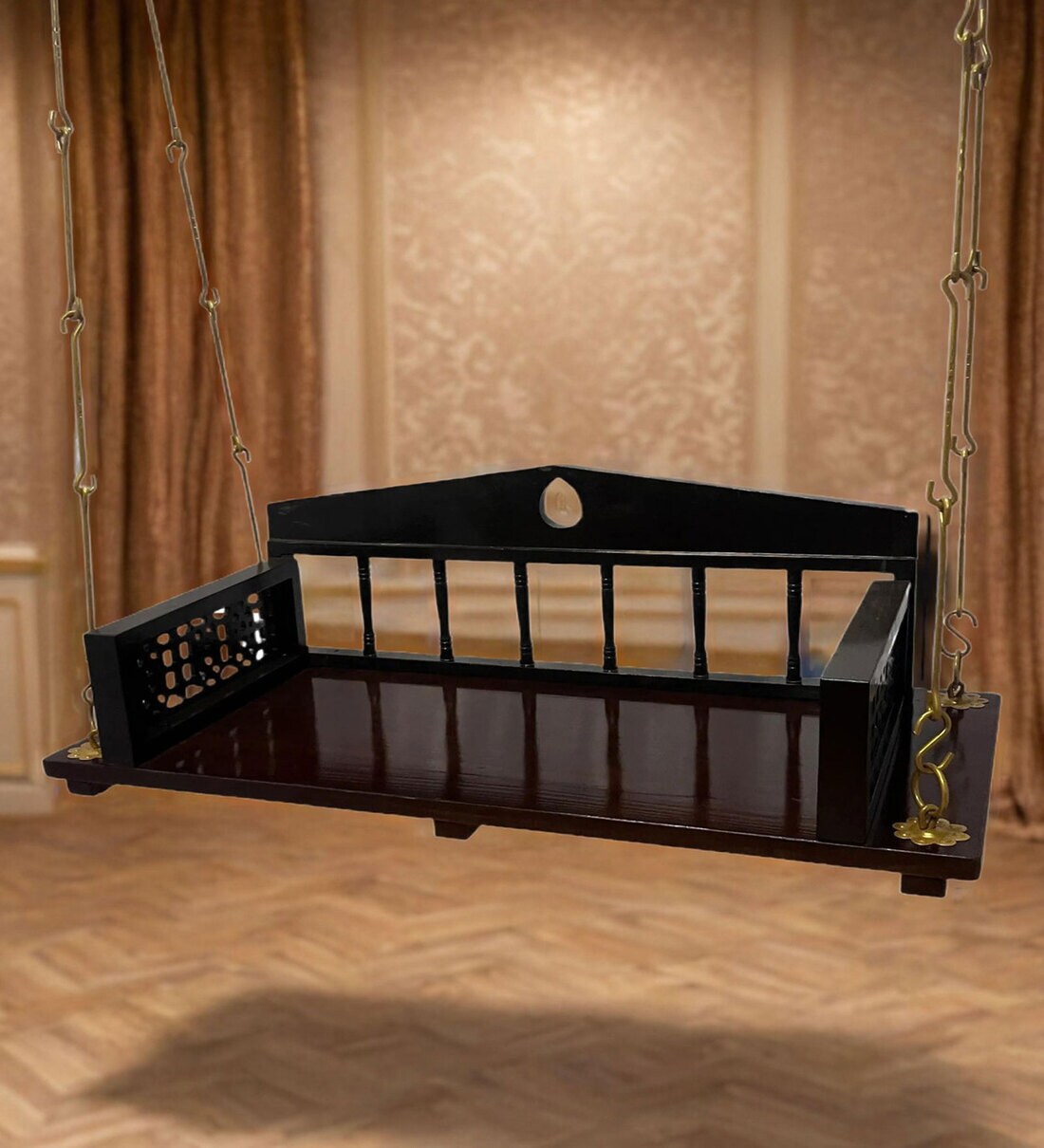 Buy M-60 Teak Wood Swing In Rosewood Finish at 25% OFF by Jairi Traders ...