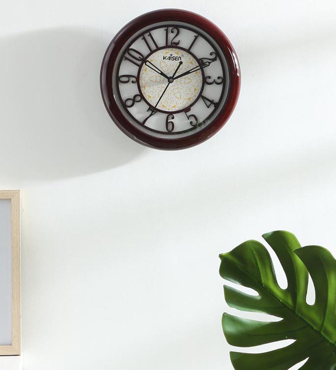 Buy Rosewood Wood Classic Modern Wall Clock at 15% OFF by Kaiser ...