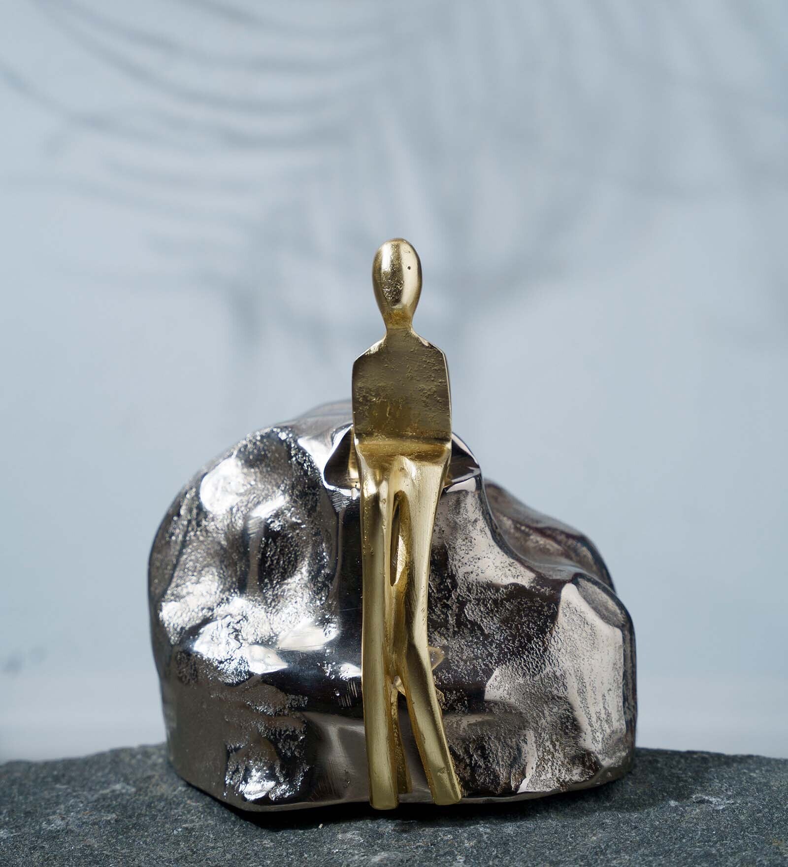 Buy Women on Rock Metal Human Sculpture at 50% OFF by Folkstorys ...