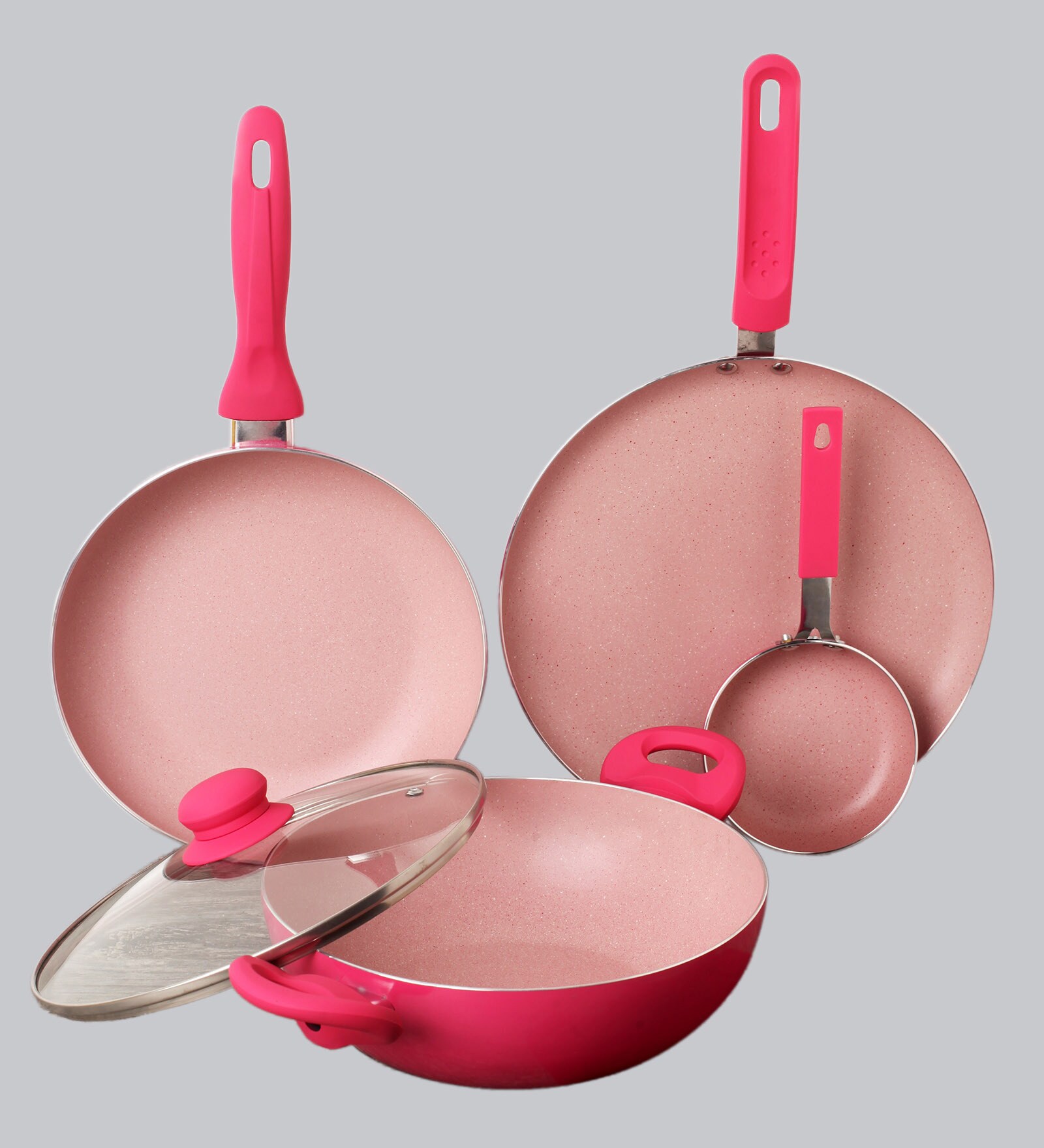 Buy French Blossom Aluminium Non-Stick 4 Pc Cookware Set at 31% OFF by ...