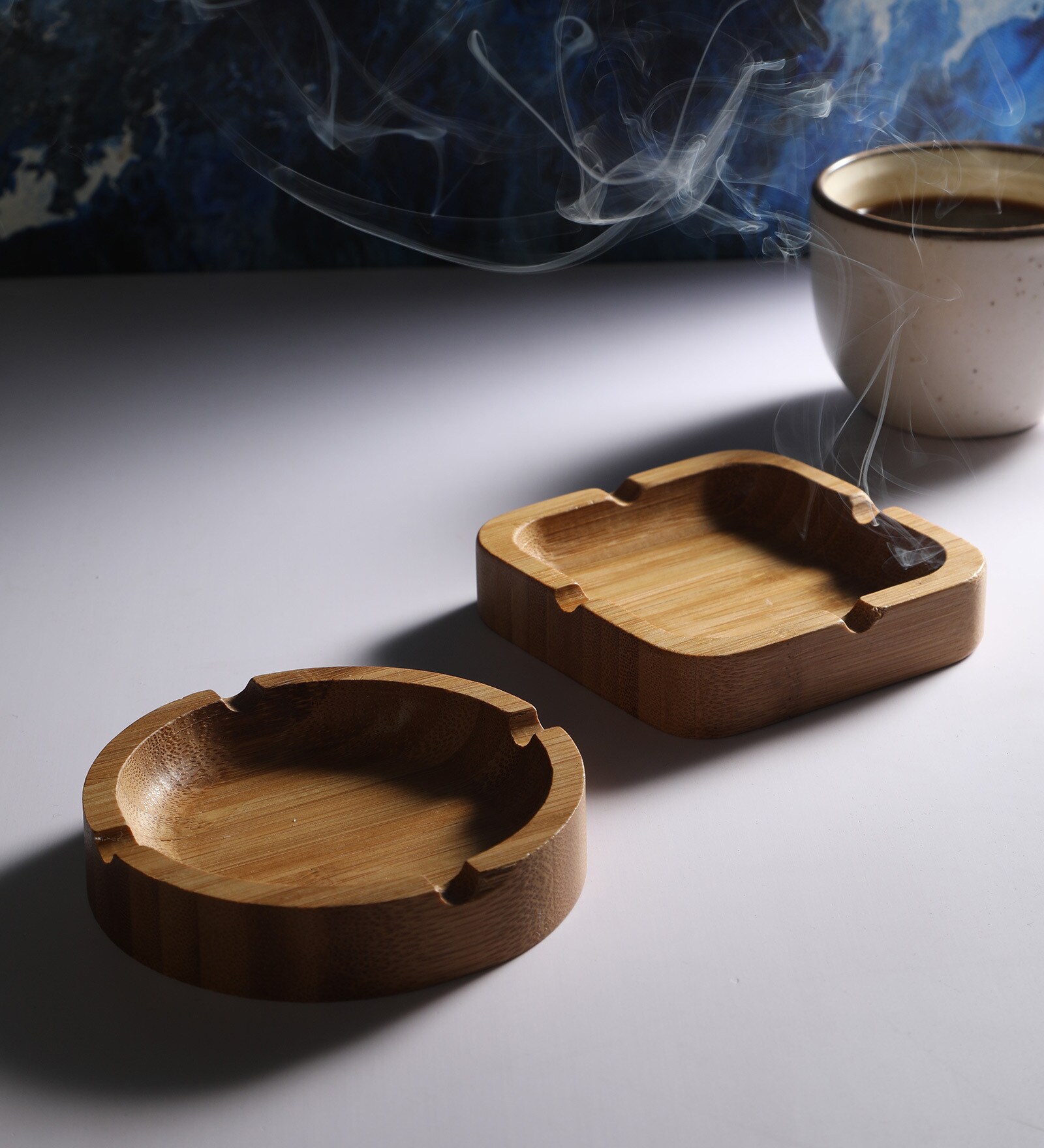 Buy Break Resistant Wood Ash Tray at 33% OFF by Mystic | Pepperfry