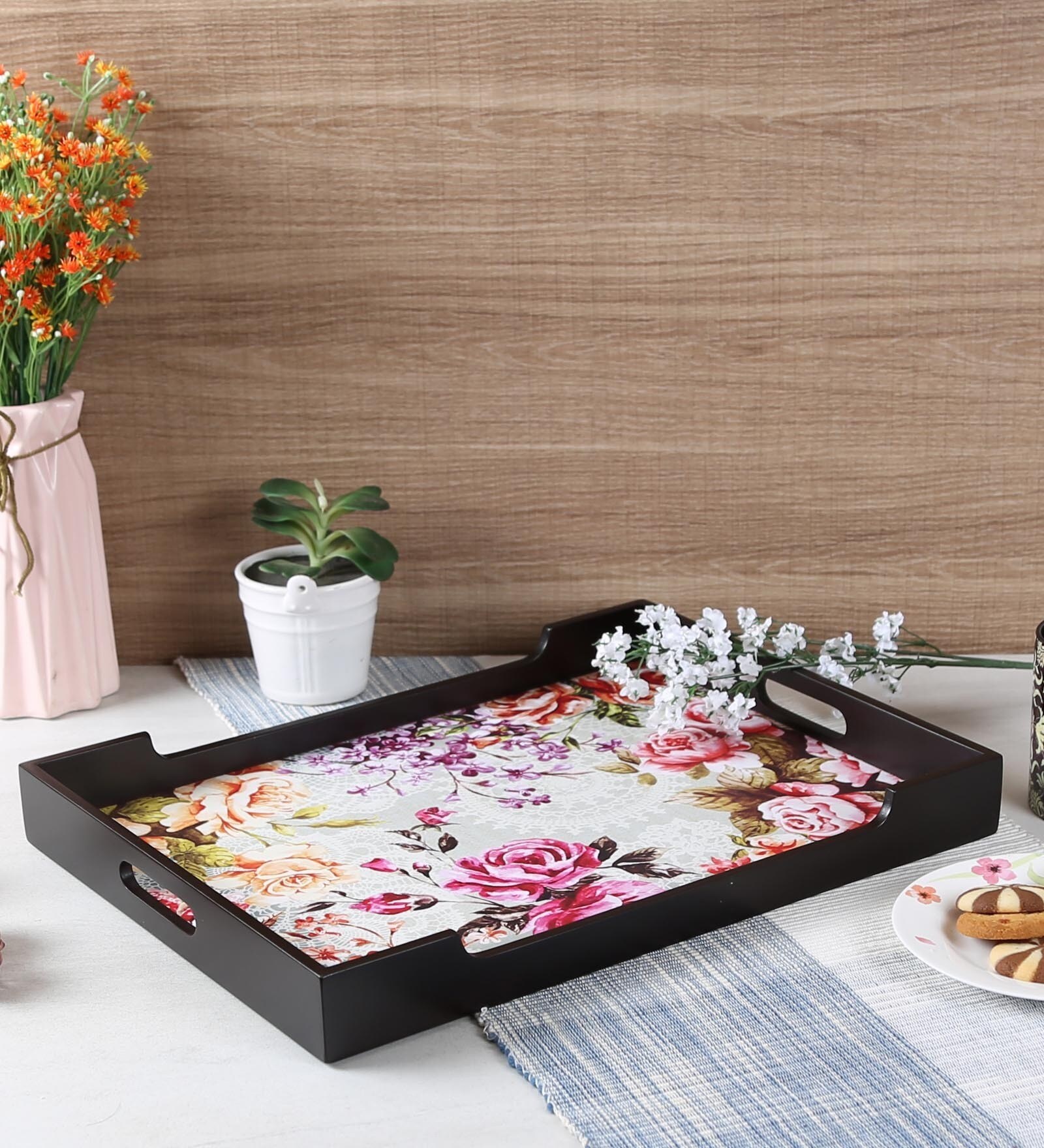 Buy Wooden Rectangle Serving Tray by Reinvention Factory at 7% OFF by Reinvention Factory ...