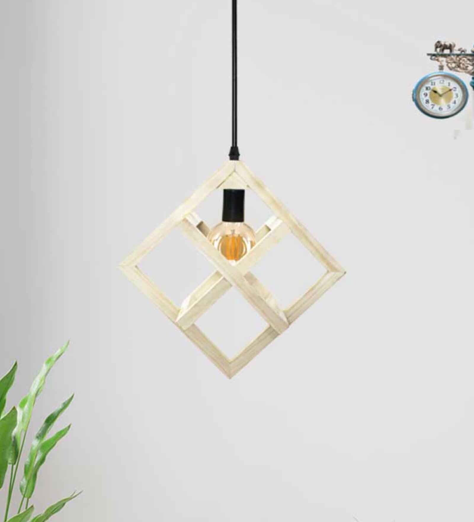 Buy Voila Brown Wood Hanging Light by Home Craft Theme at 48% OFF by ...