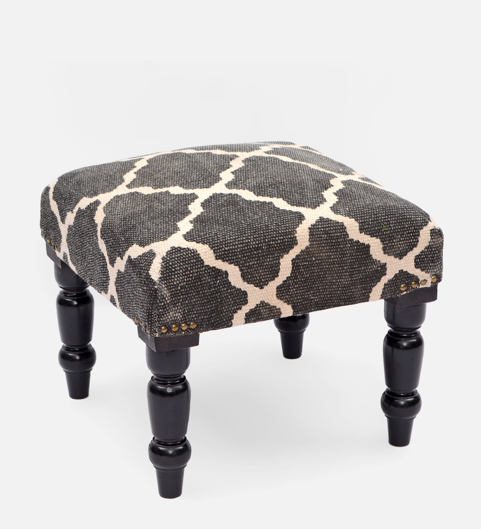 Buy Wooden Foot Stool In Grey Colour at 25% OFF by Natural Furnish ...
