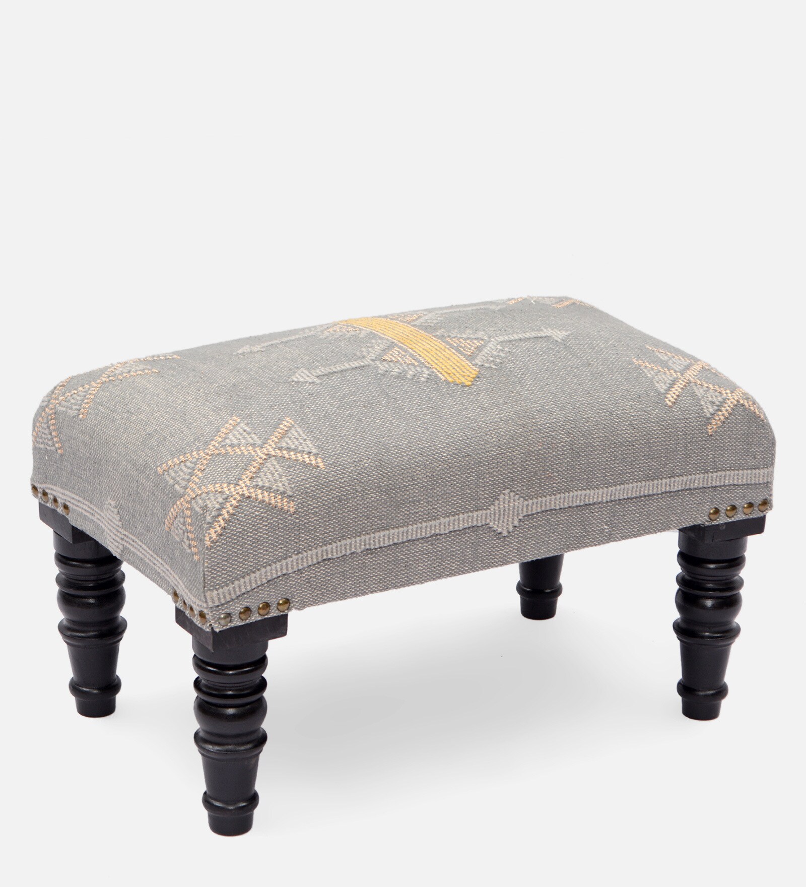 Buy Wooden Foot Stool In Grey Colour at 36% OFF by Natural Furnish ...