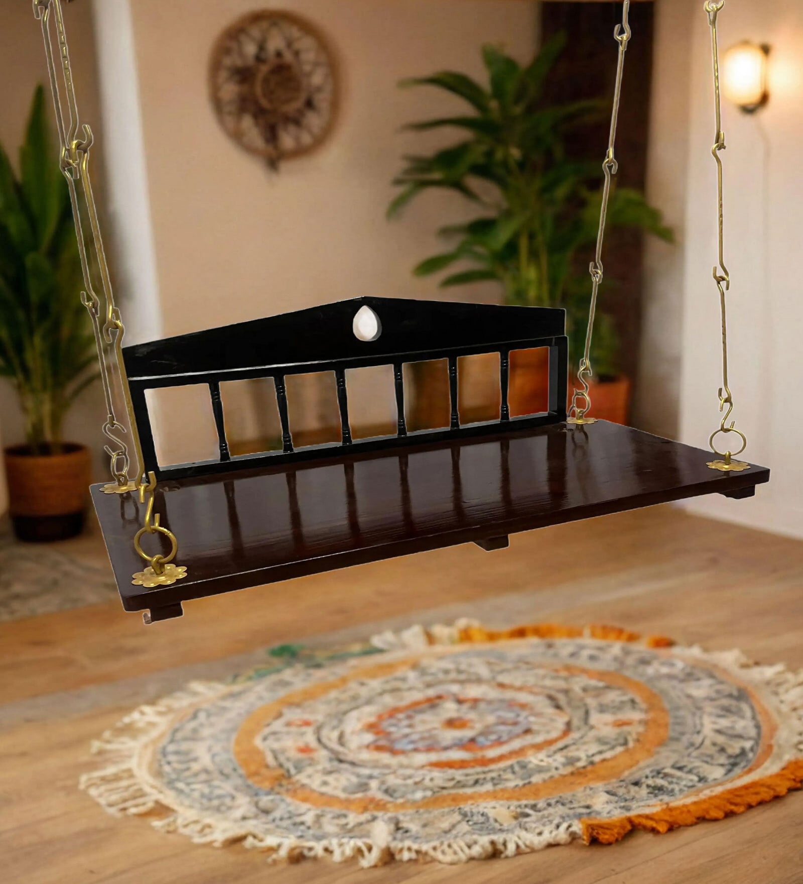 Buy M-62 Teak Wood Swing In Rosewood Finish at 29% OFF by Jairi Traders ...