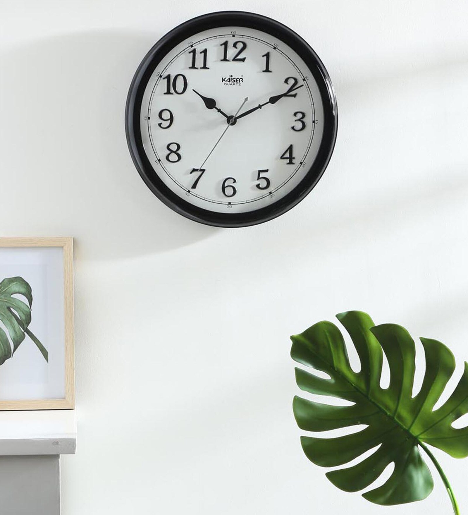Buy Black Wood Wall Modern Wall Clock at 14% OFF by Kaiser | Pepperfry