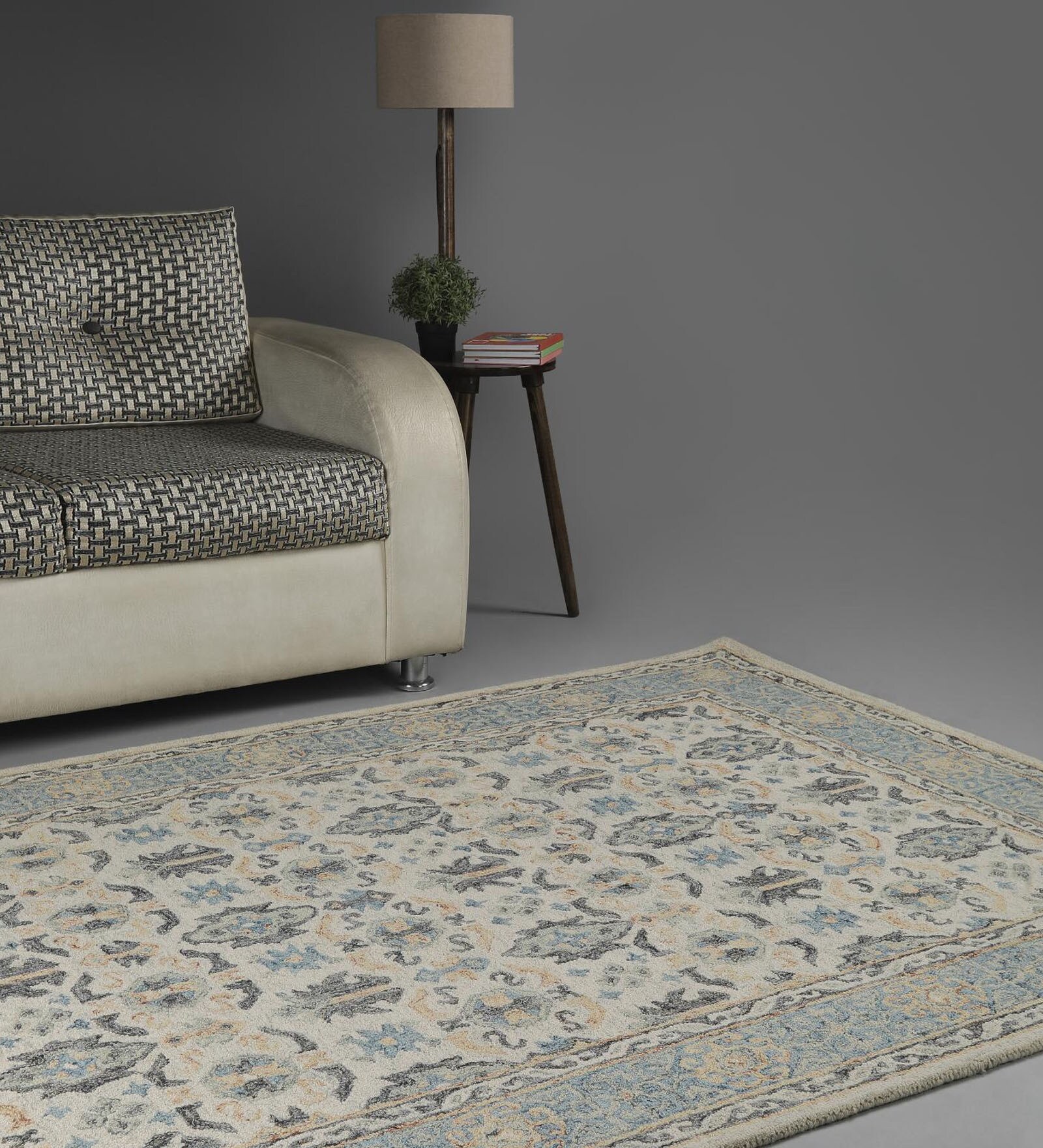 Buy Oriental Pattern Wool Hand Tufted 5 X 8 Feet Carpet By Sanded Edge ...
