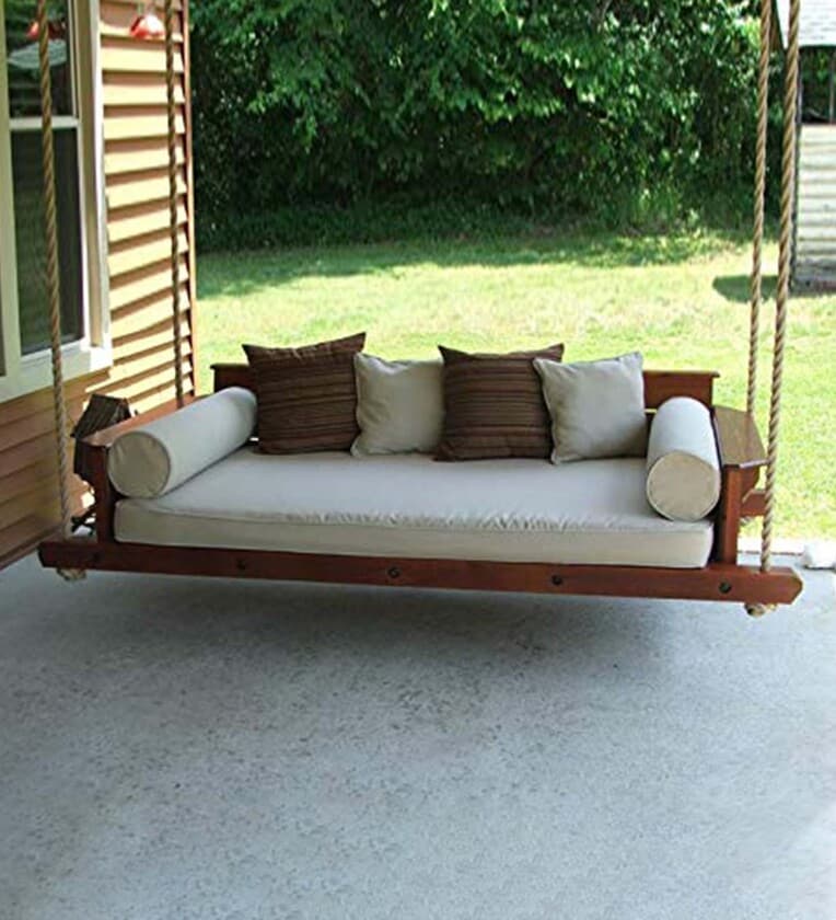 Buy Solid Wood Swing in Brown Colour by AD Planet Online - Swings ...