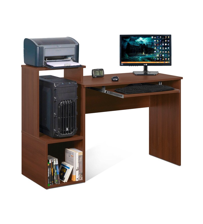 Buy Wonder Computer Table in Acacia Dark Finish by Delite kom Online ...