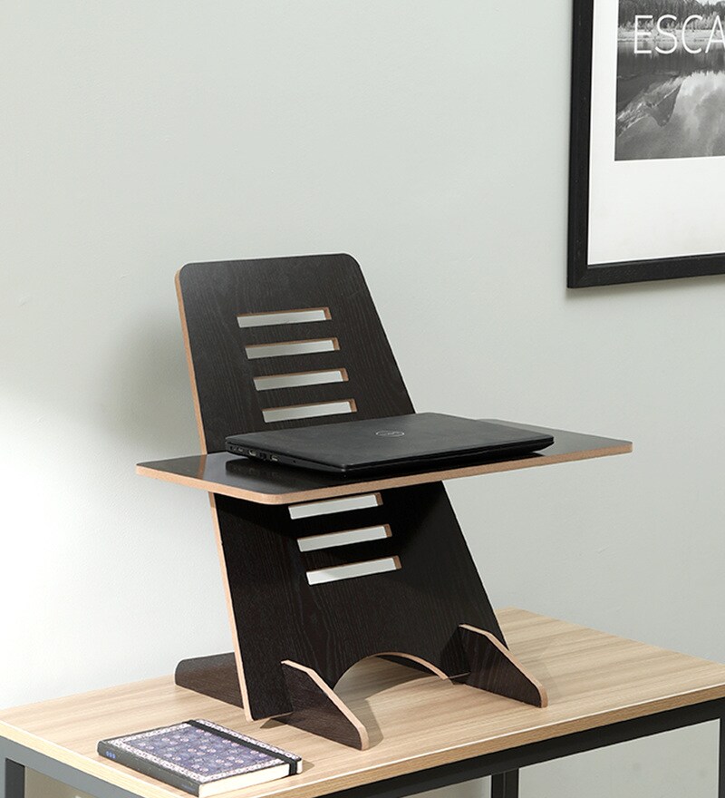 Buy Woodit Portable Table in Black Finish by Kawachi Online - Portable ...
