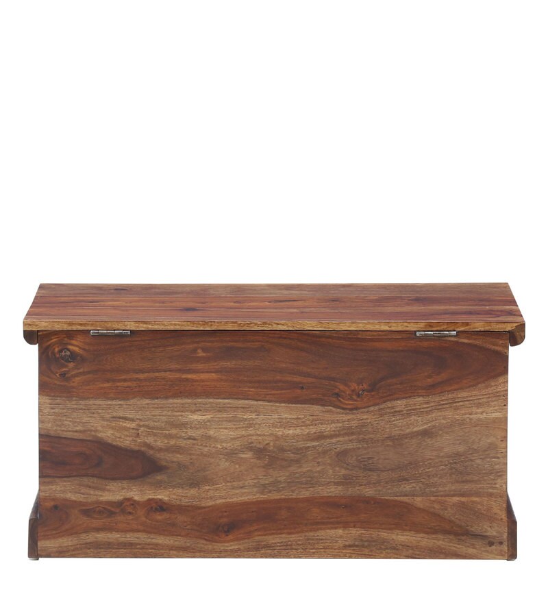 Buy Woodway Sheesham Wood Trunk in Rustic Teak Finish By Woodsworth ...