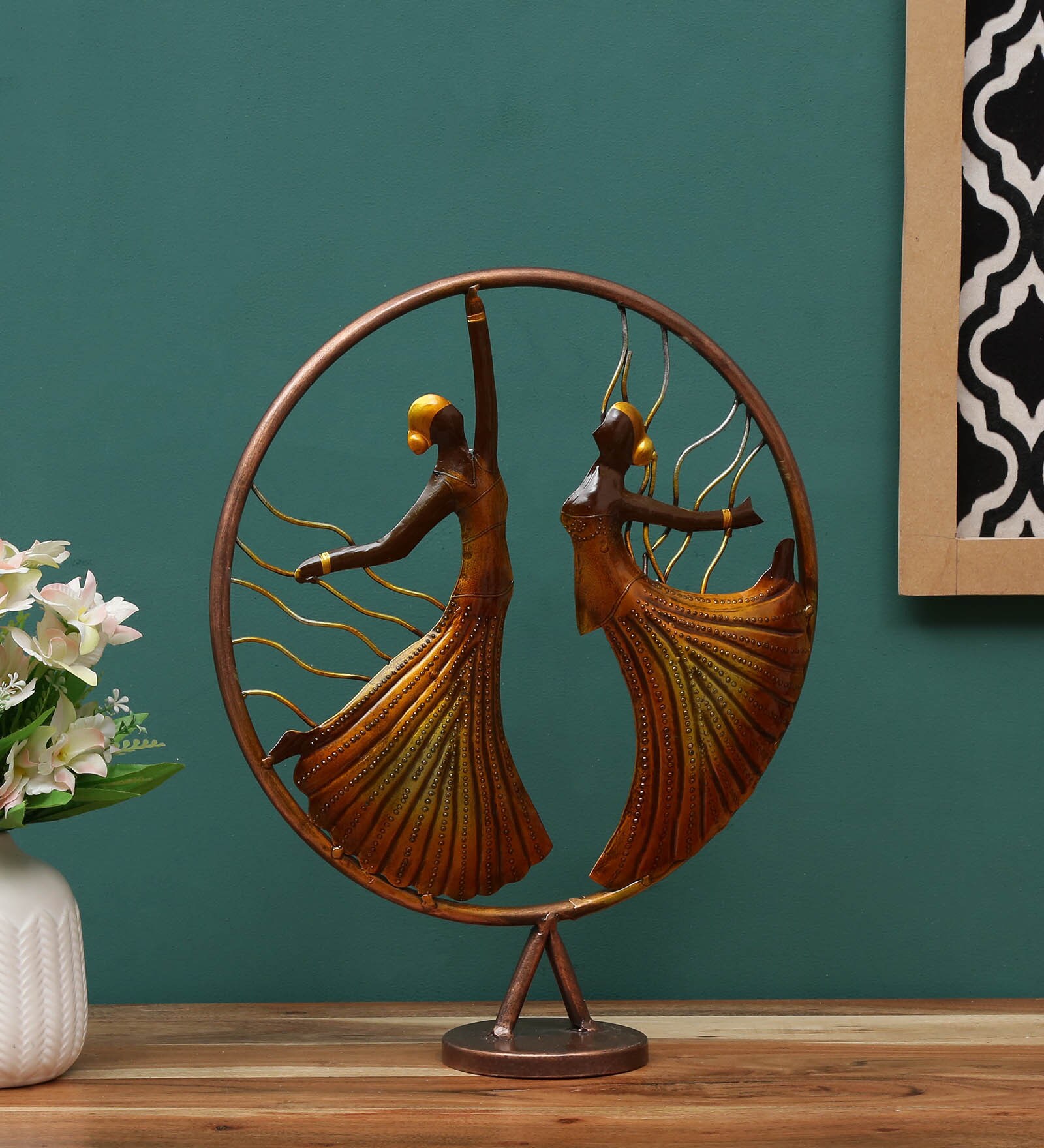 Buy Wrought Iron Figurines In Copper at 23% OFF by Godeccor | Pepperfry