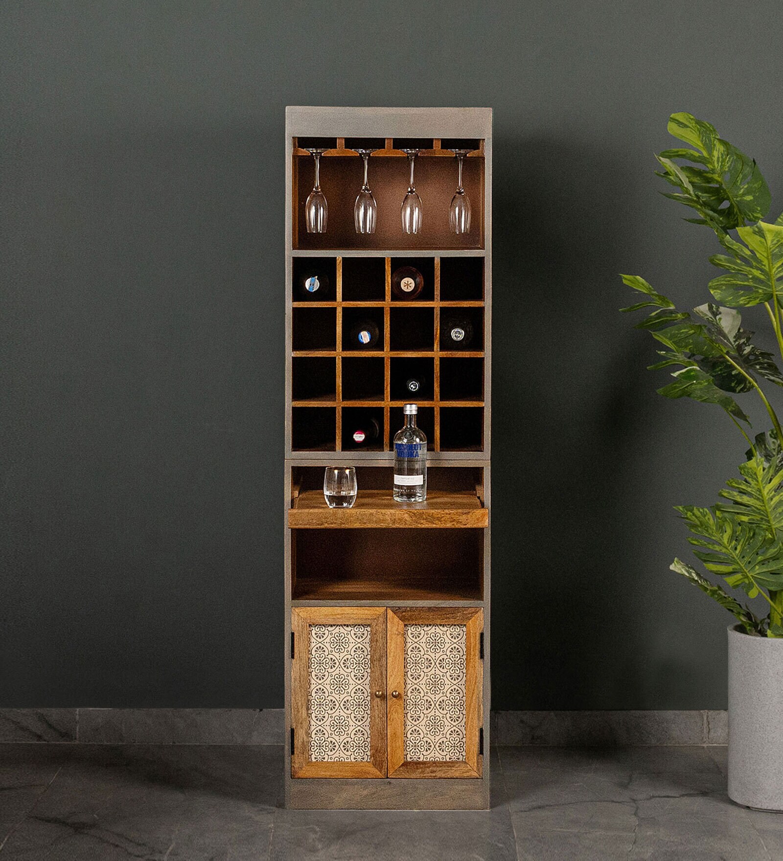 Buy Xavier Sheesham Wood Bar Cabinets in Dual Finish at 30% OFF by ...