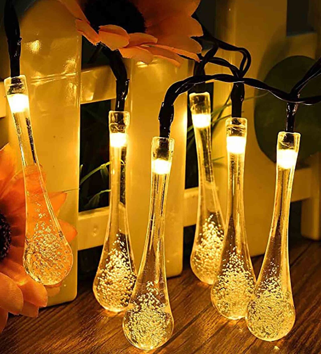 Buy Yellow 5 Meter Water Drop LED String Light At 66 OFF By Homesake