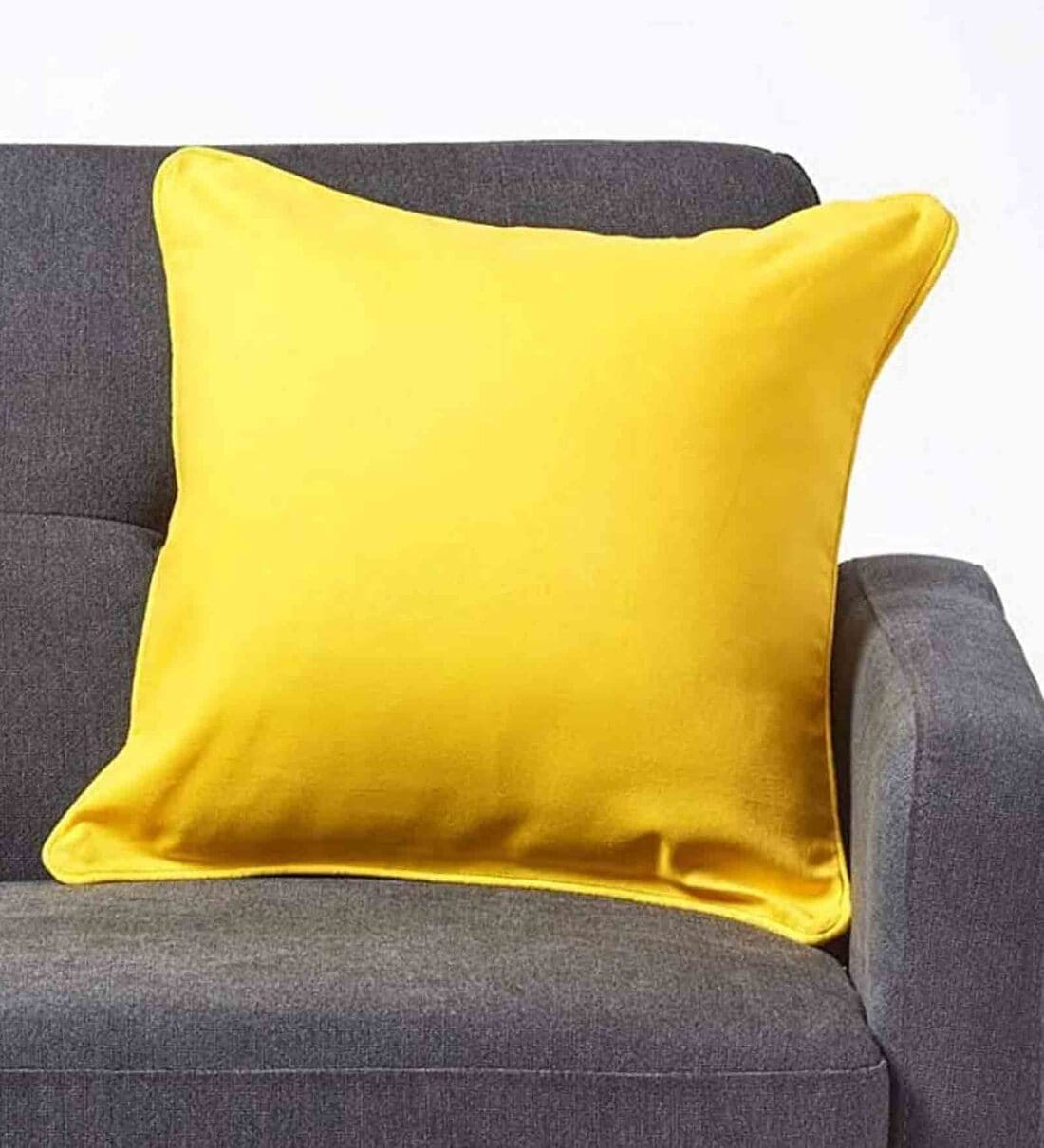 Buy Yellow Cotton Solid 16x16 Inches Cushion Cover at 23% OFF by Aurave ...
