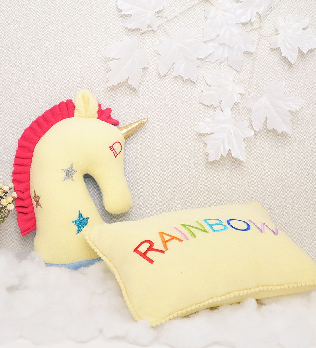 Buy Yellow Geometric Rainbow: 12 Inches Unicorn: 12 Inches x Rainbow ...