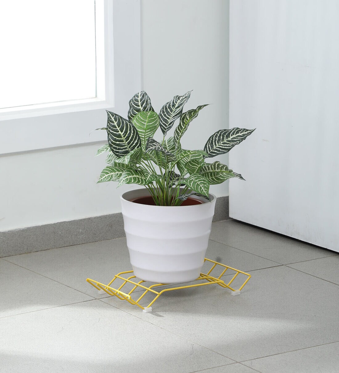 Buy Yellow Metal Planter Stand by Meshable at 10% OFF by Meshable ...