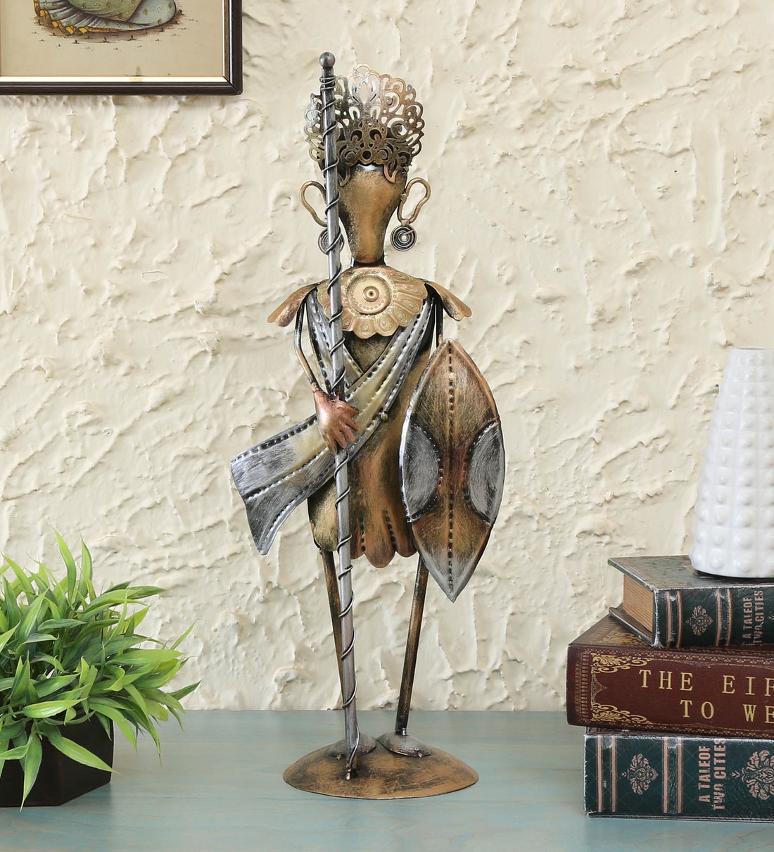 Buy Yellow Metal Soldier Human Figurine by Deco Craft Online - Human ...