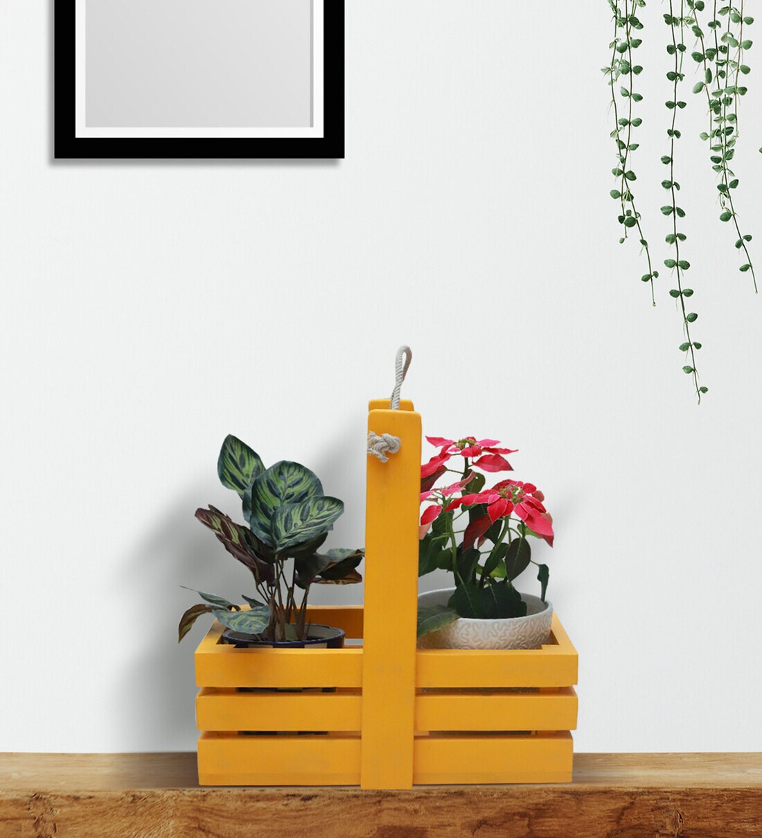 Buy Yellow Pine Wood Sassy Box Planter Stand by It's Beautiful at 20% ...