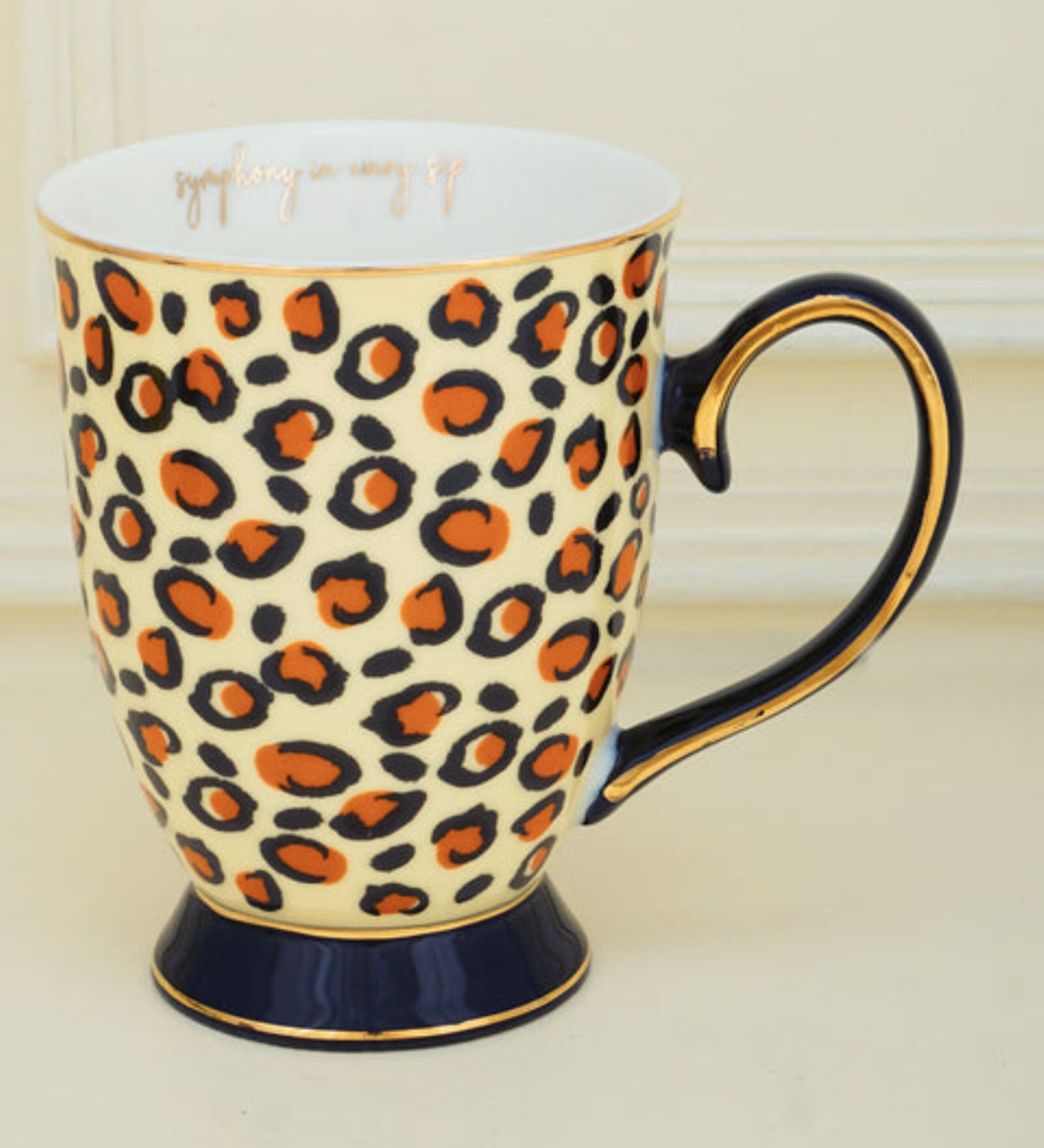 Buy Lincoln 250ml Cream & Orange Bone China Coffee Mug at 17% OFF by ...