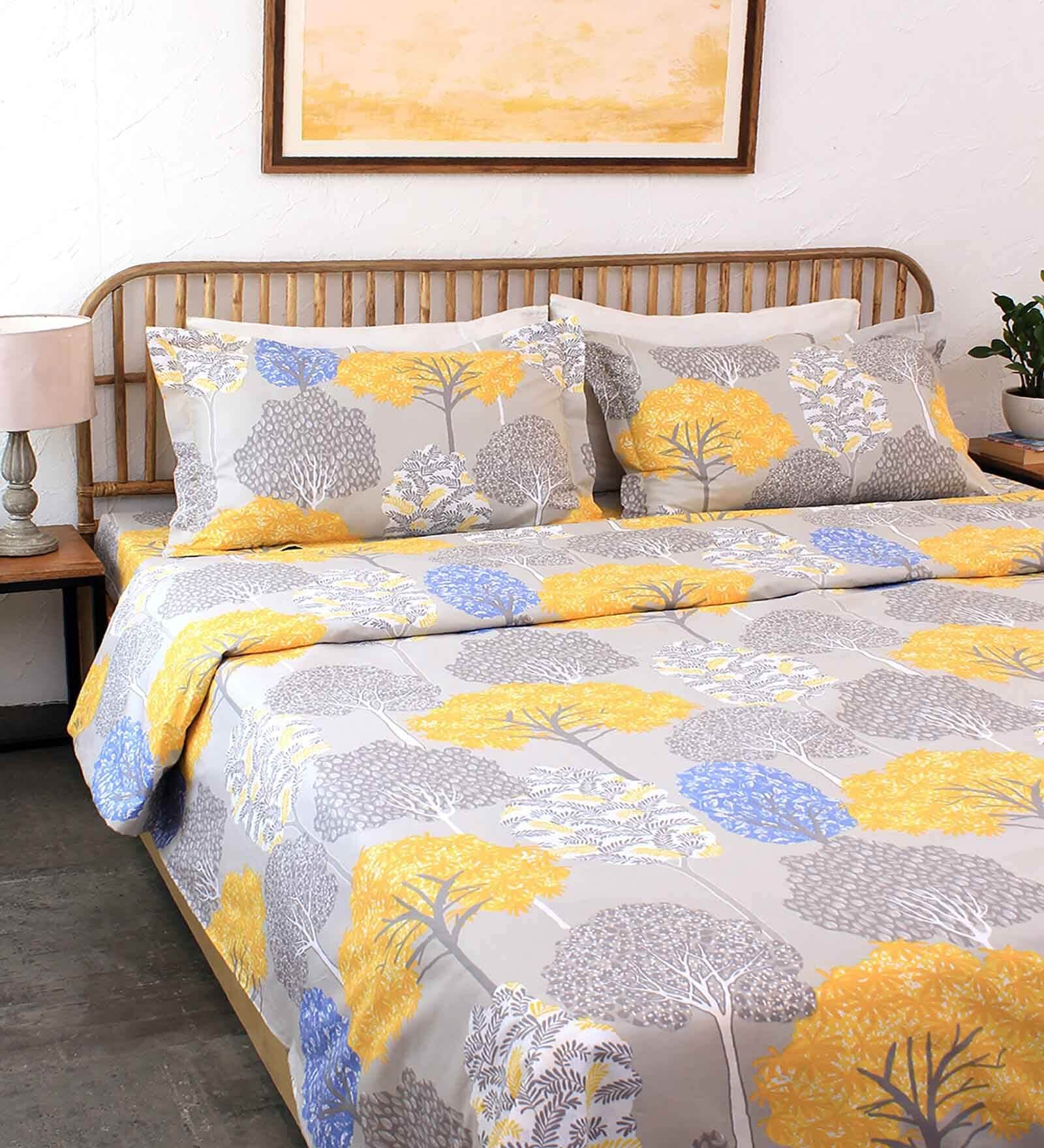 Buy Yellow Cotton Single Bed Duvet Cover by House This at 20% OFF by ...