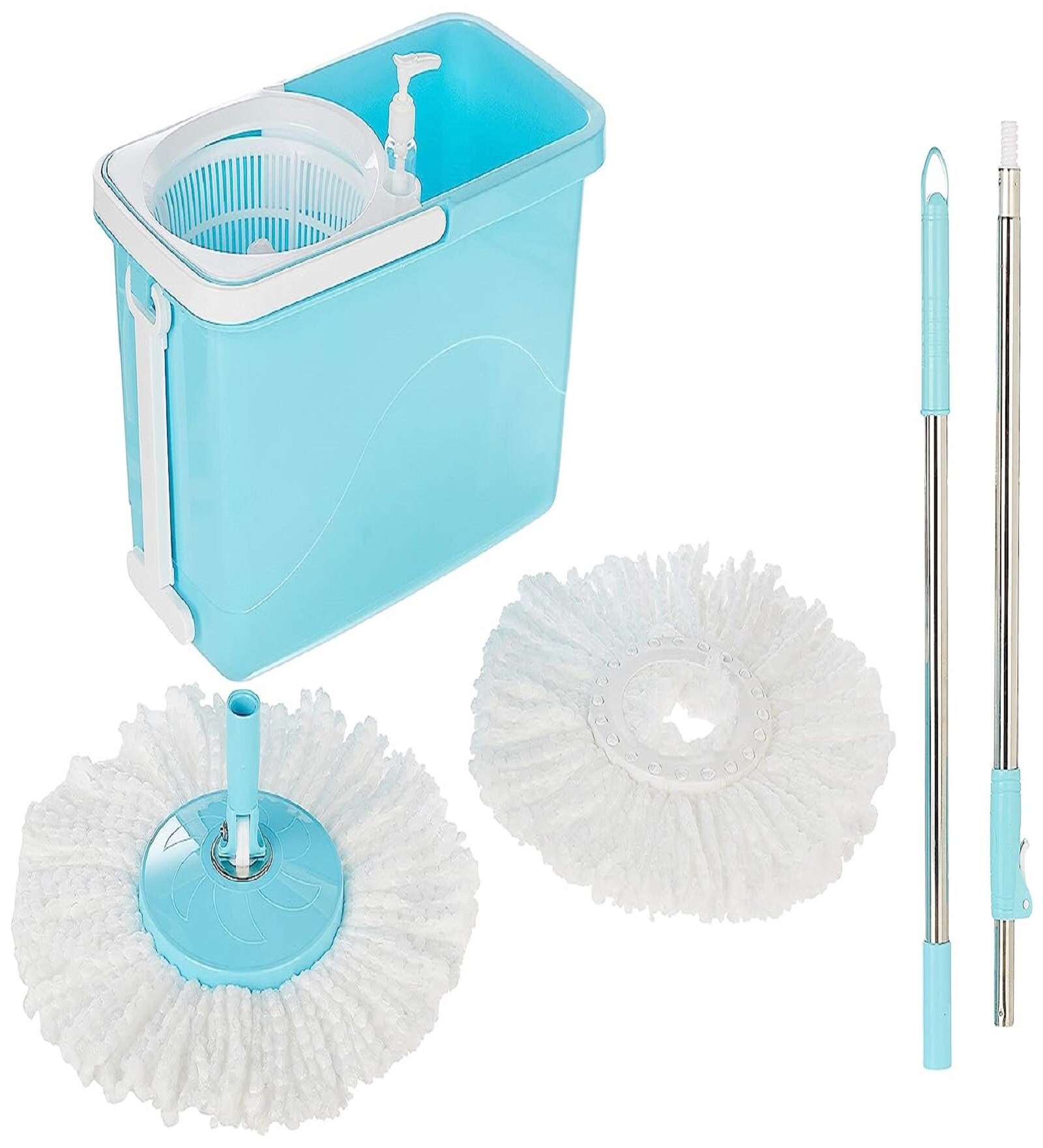 Buy Blue Elegant 360 Bucket Spin Mop Set By Randal at 48% OFF by Randal | Pepperfry