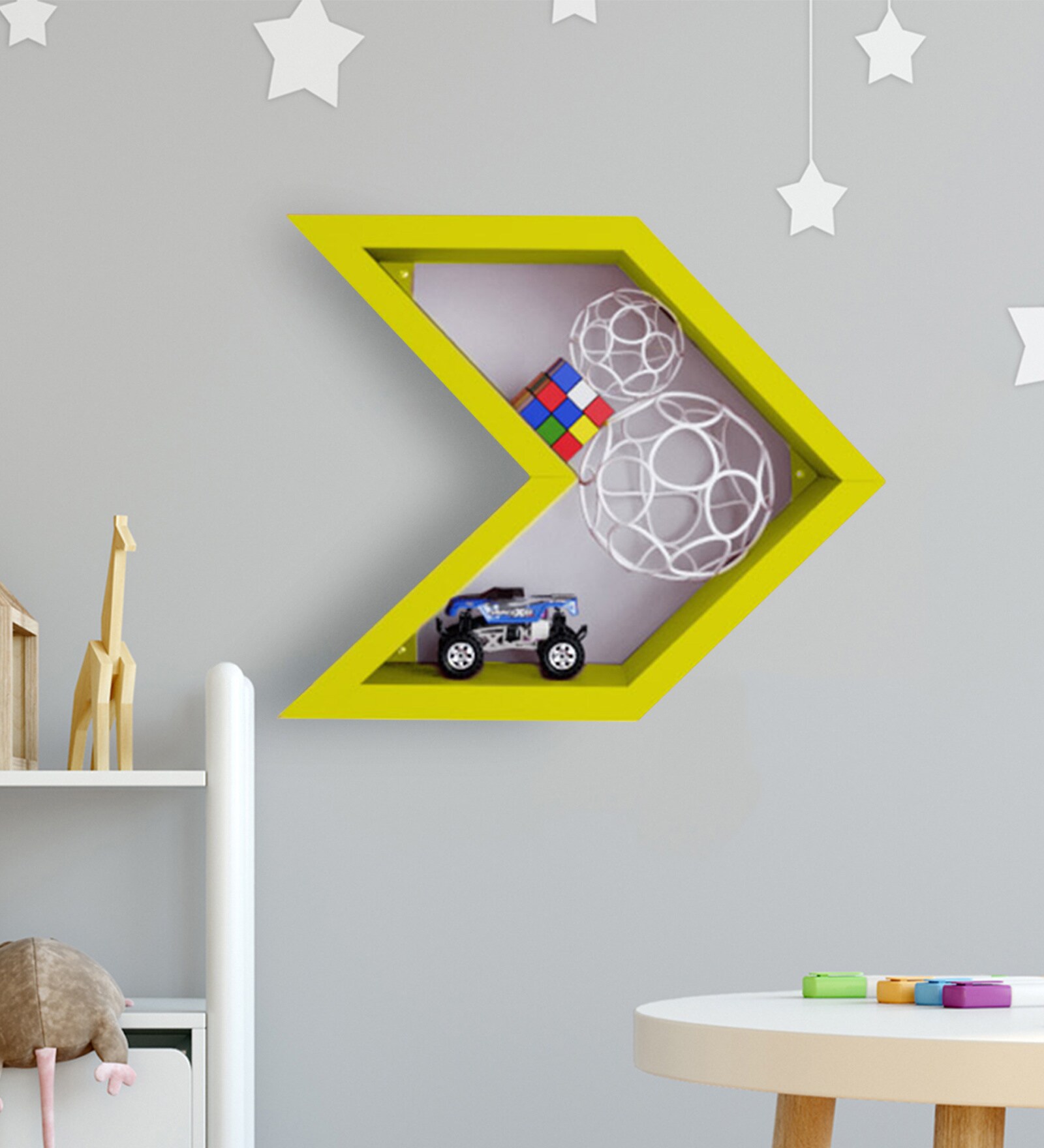 Buy Yellow Engineered Wood Point N Shoot Kids Wall Shelves at 31% OFF ...