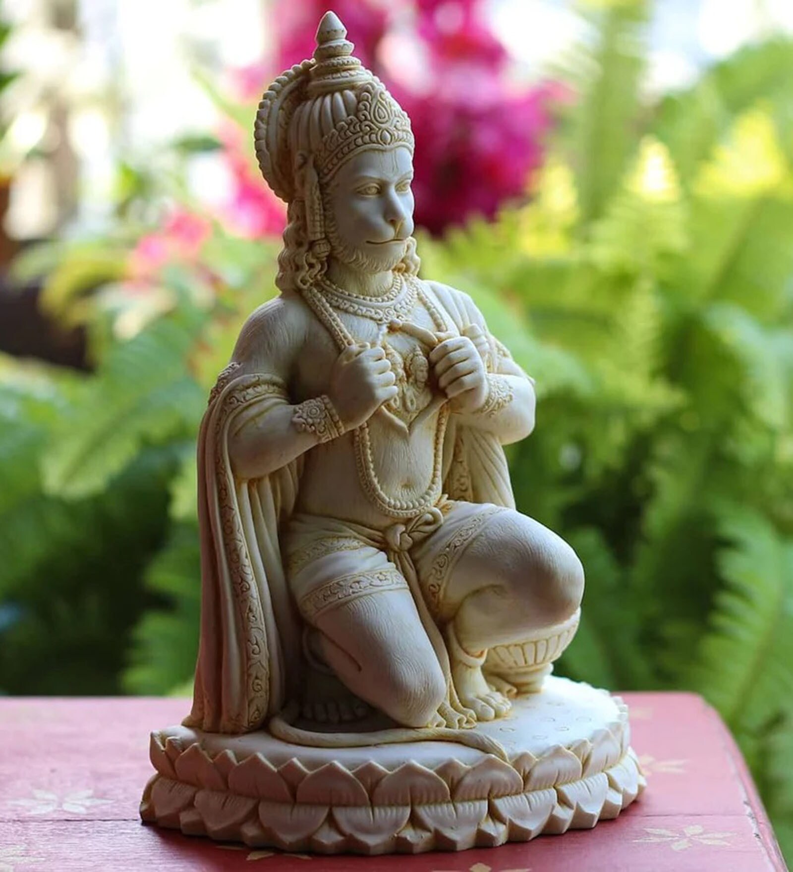 Buy Yellow Marble Shri Hanuman Religious Idol By Yellow Verandah at 26% ...