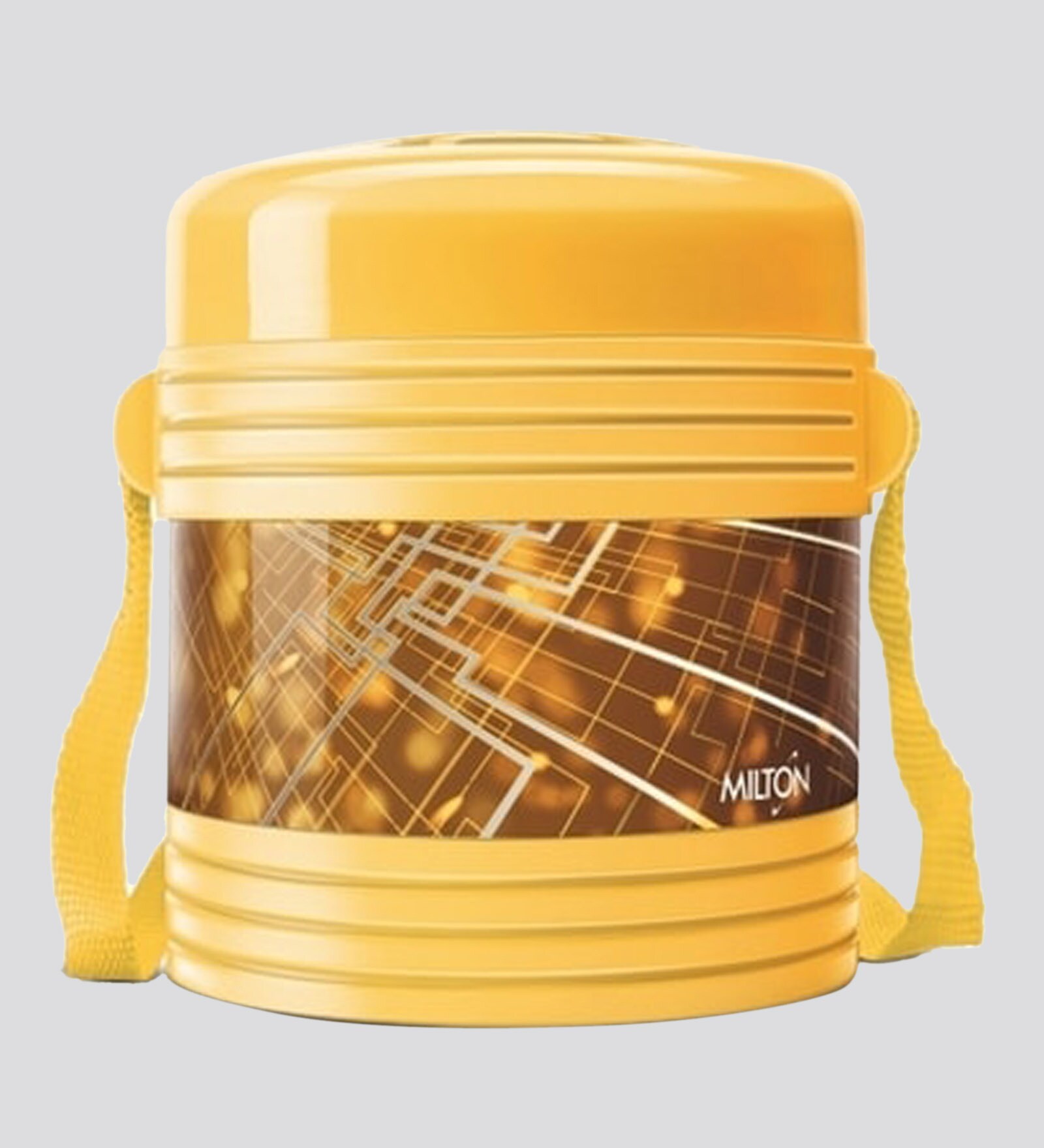 Buy Yellow Plastic & Stainless Steel Airtight Lunch Box with 2 ...
