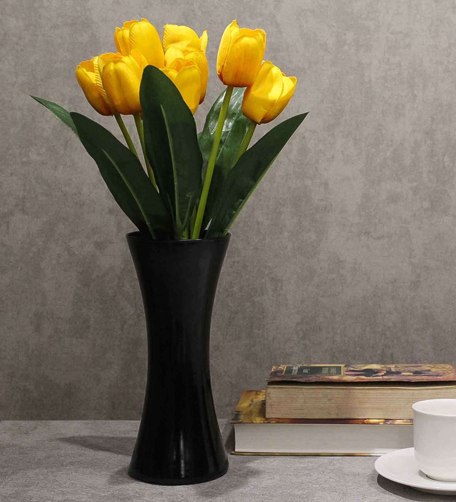 Buy Yellow Polyester Tulip Bunch Artificial Flowers at 25% OFF by ...