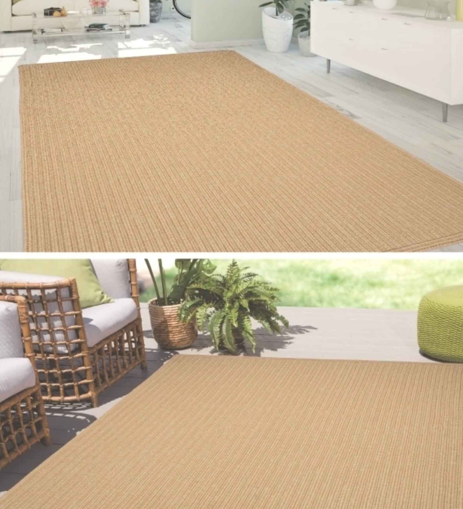 Buy Beige Polypropylene Solid 2 x 5 Feet Machine Made Carpet by KAZAGE ...