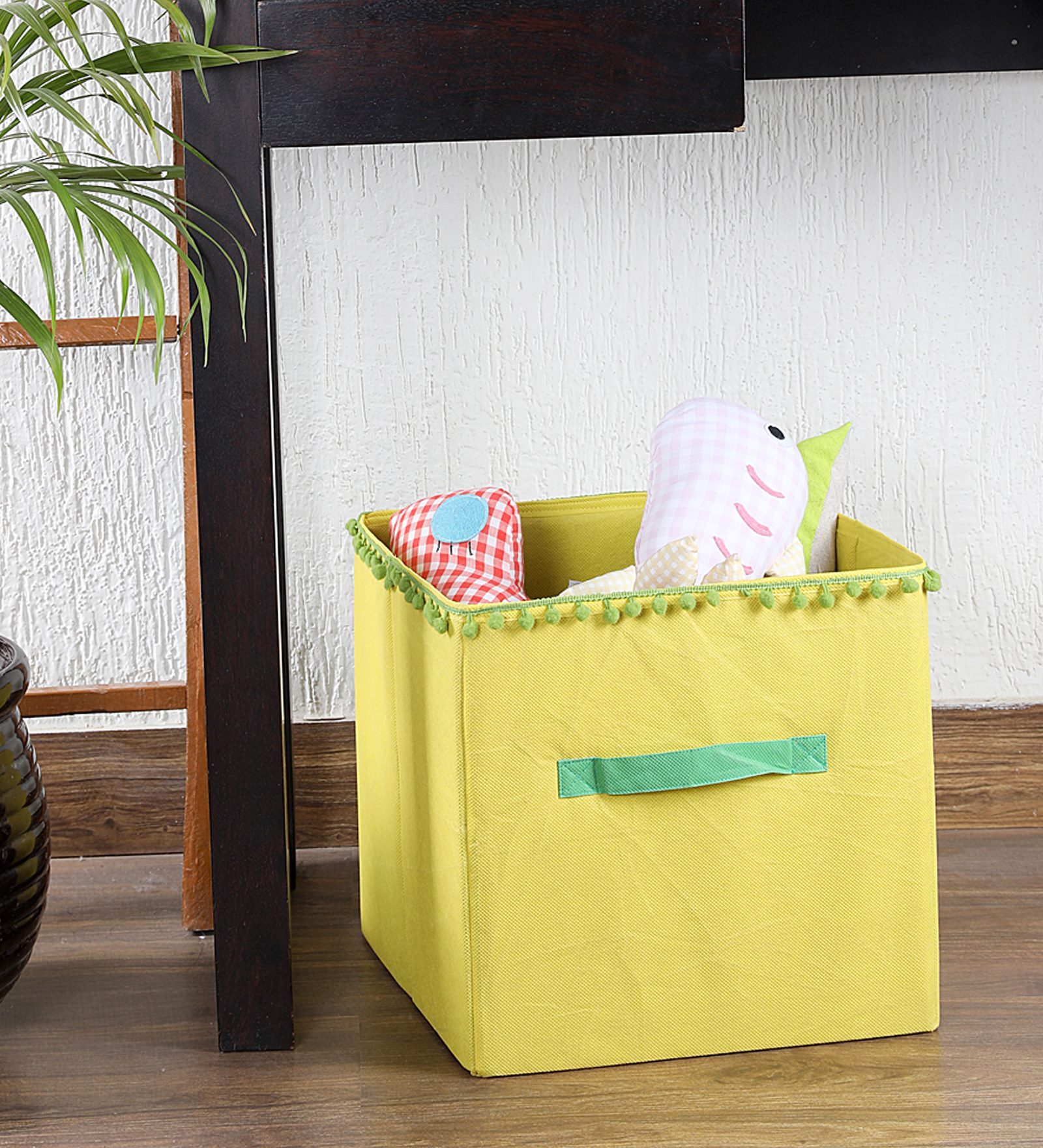 Buy Chuck Fabric Kids Storage Box in Yellow Colour at 70% OFF by My ...