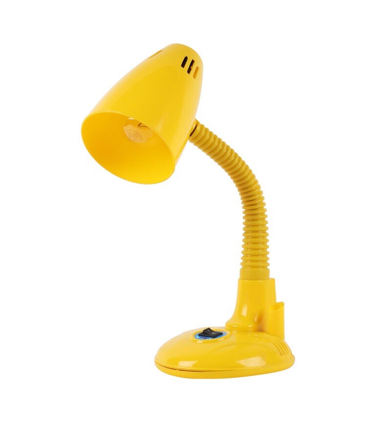 Buy Yellow Pvc Shade Study Lamp With Yellow Base By Beverly Studio ...