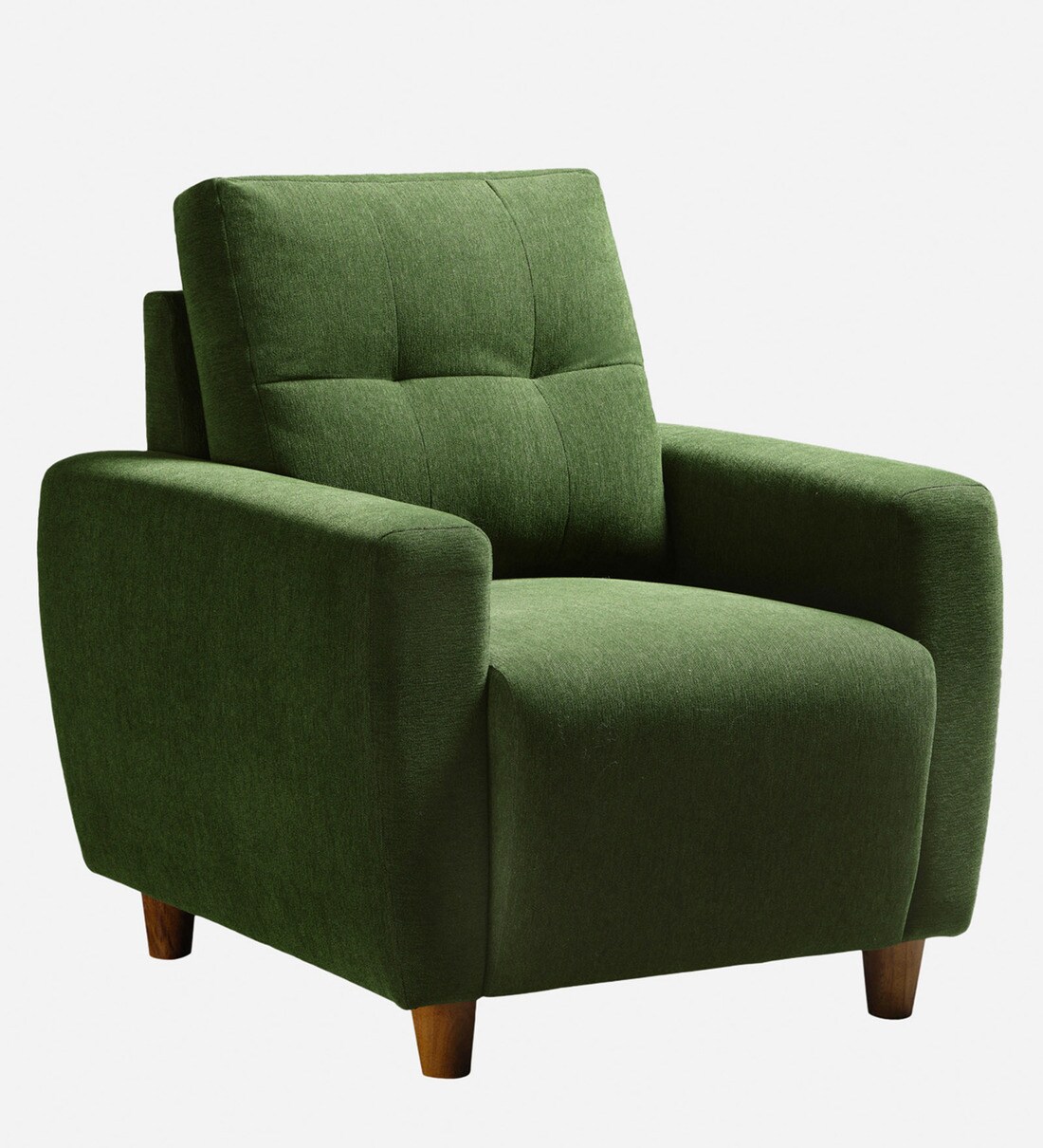 Buy Yolo Fabric 1 Seater Sofa in Avocado Green Colour by Sleepyhead ...